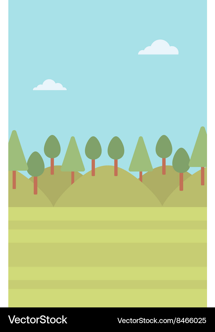 Background of green forest Royalty Free Vector Image