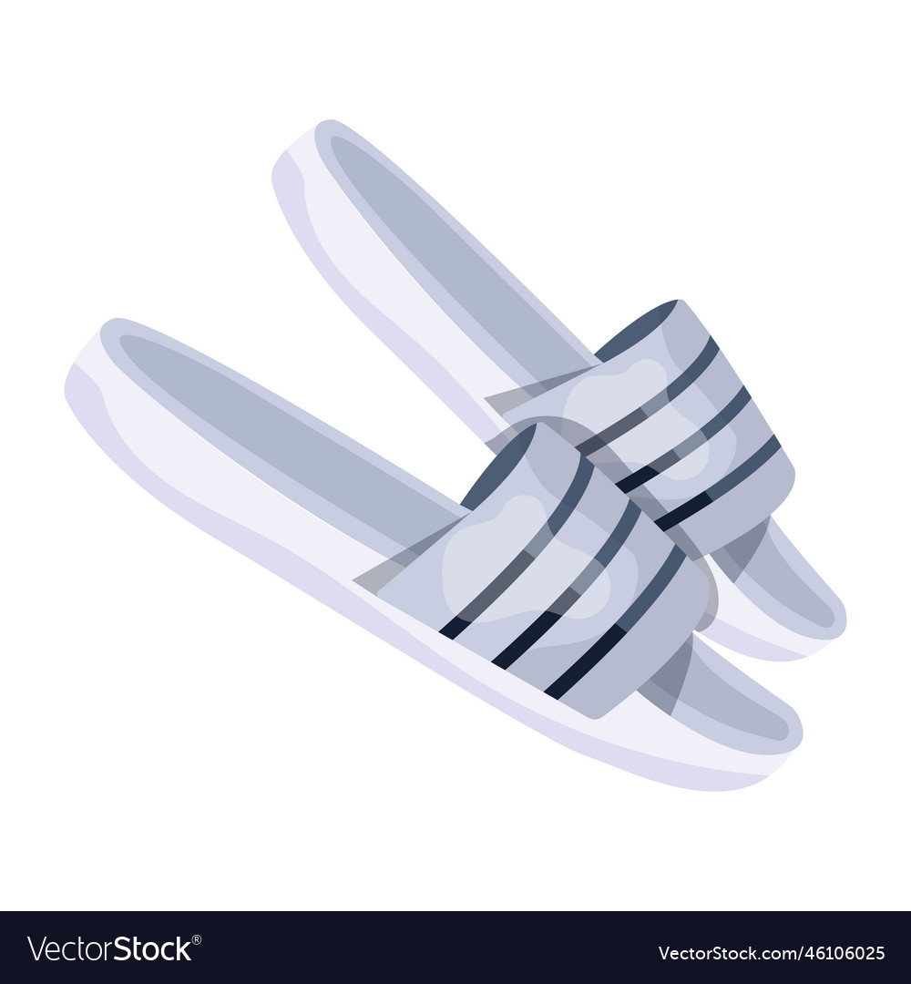 Basic slippers Royalty Free Vector Image - VectorStock