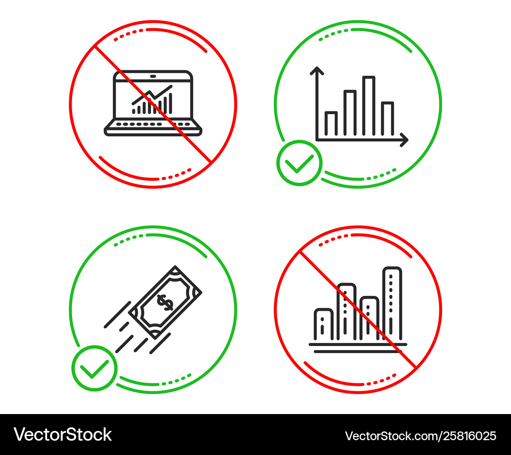 Fast payment diagram graph and online statistics Vector Image
