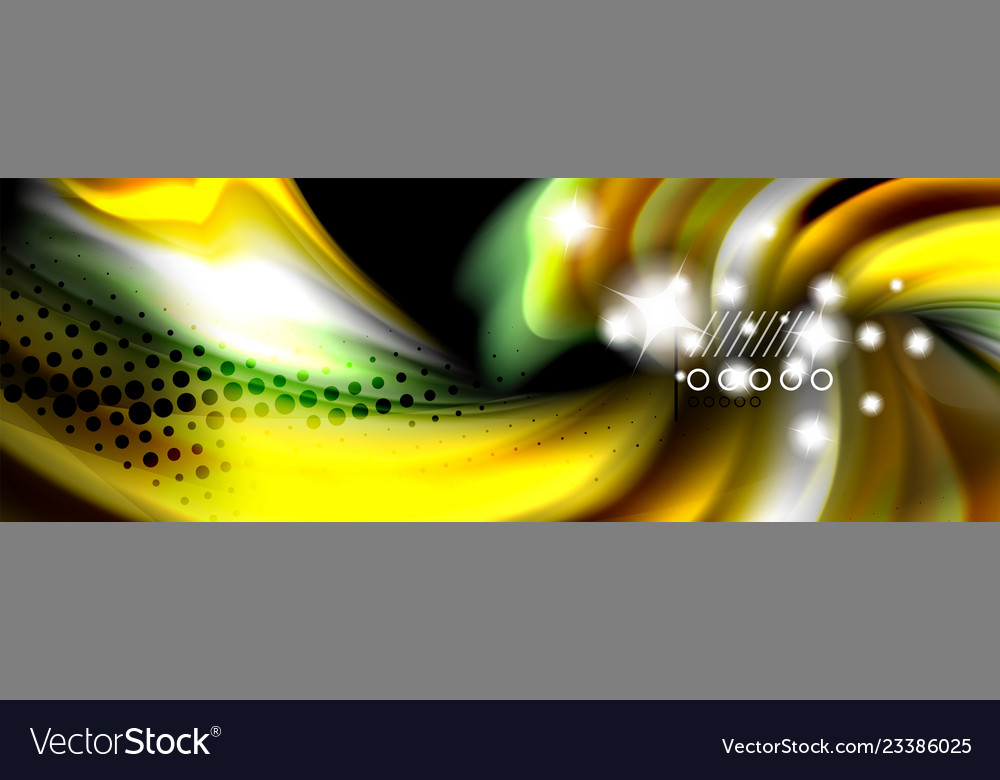 Fluid liquid wave pattern Royalty Free Vector Image