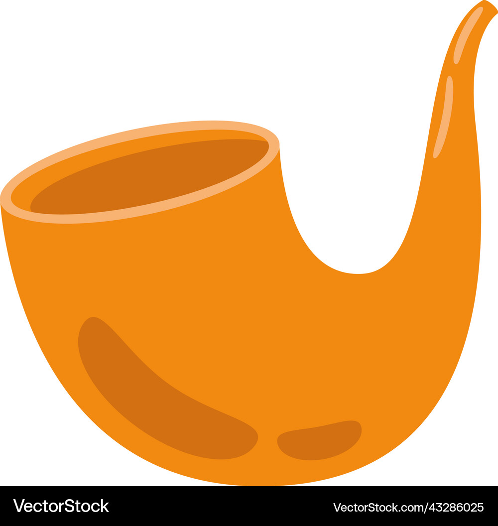 Horn jewish celebration Royalty Free Vector Image