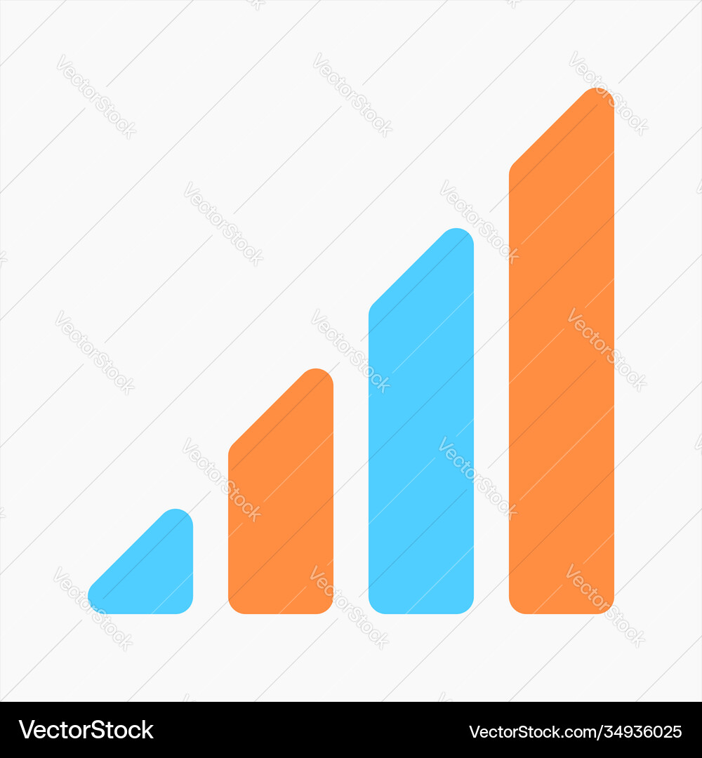 Network signal icon for mobile phone user Vector Image