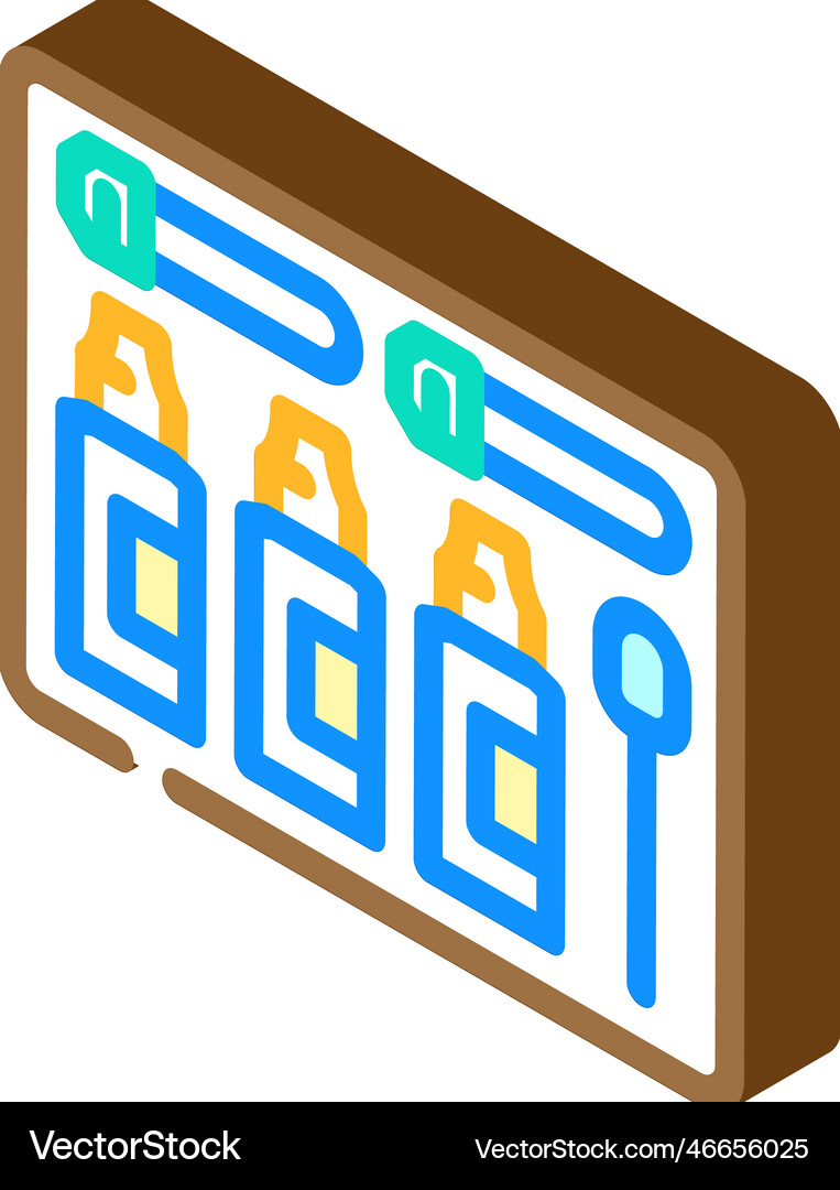 Soil test kit garden tool isometric icon Vector Image