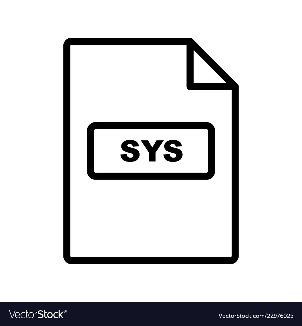 Sys icon Royalty Free Vector Image - VectorStock