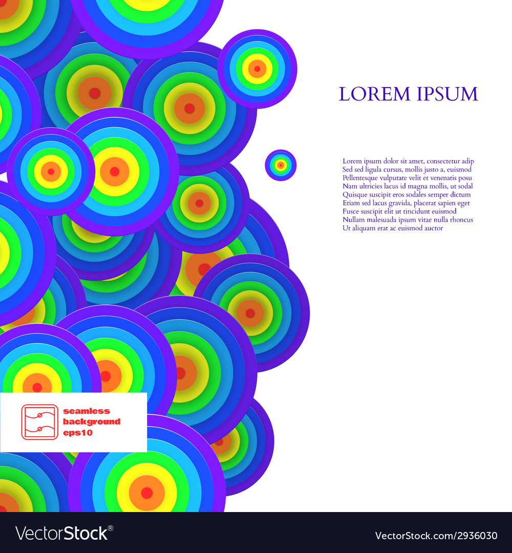 Abstract seamless circles pattern Royalty Free Vector Image