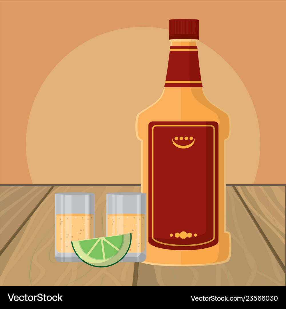 Alcoholic drink cartoon Royalty Free Vector Image