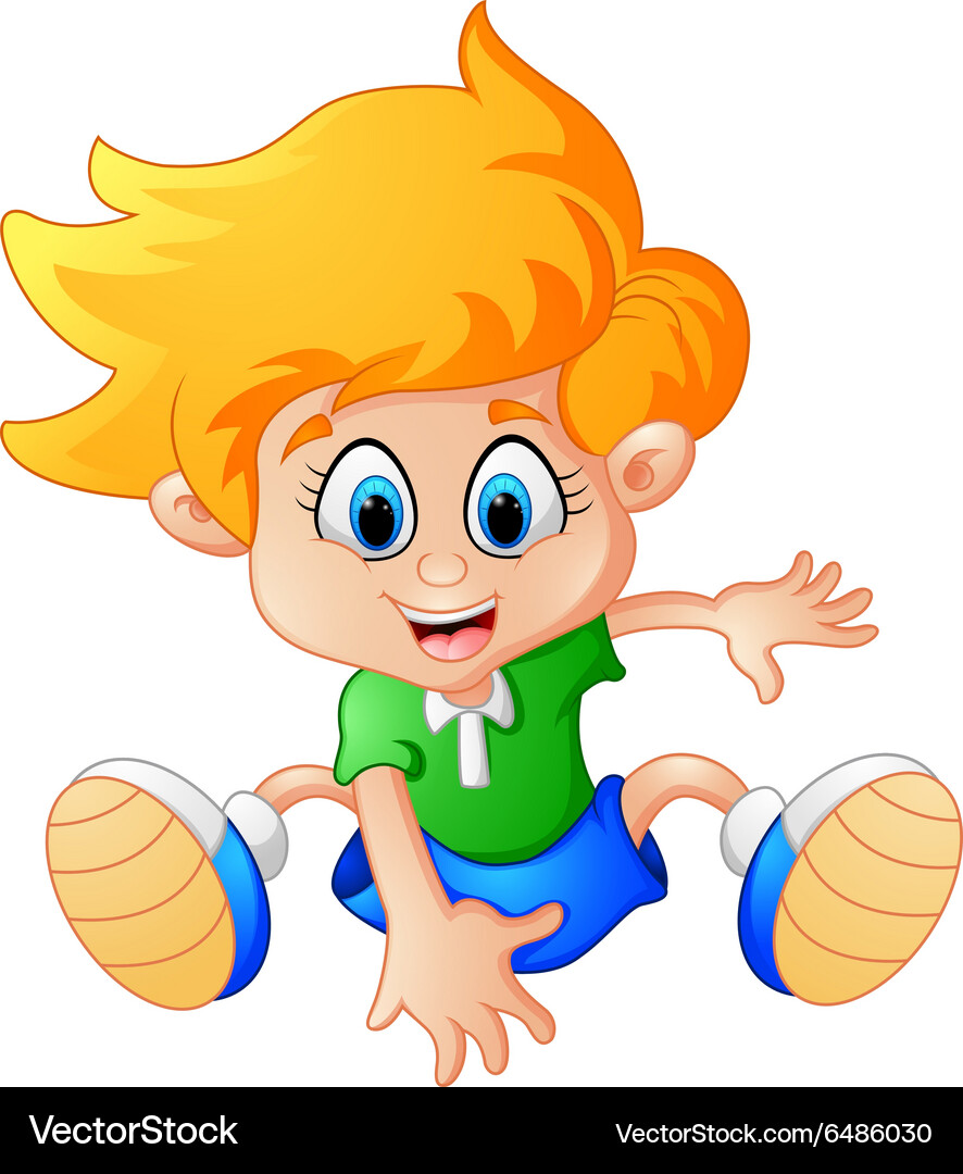 Little boy dance Royalty Free Vector Image - VectorStock
