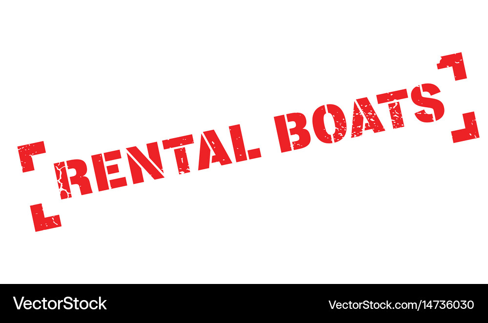 Rental boats rubber stamp Royalty Free Vector Image