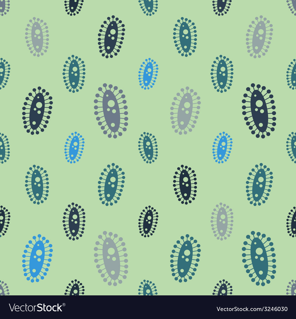 Virus seamless pattern Royalty Free Vector Image