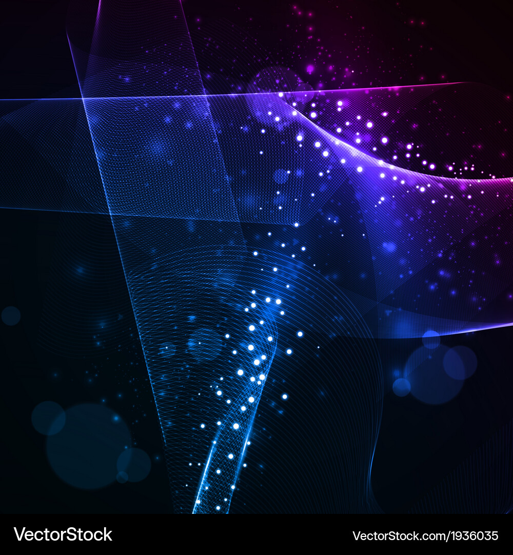 Abstract background shiny space futuristic wave Vector Image
