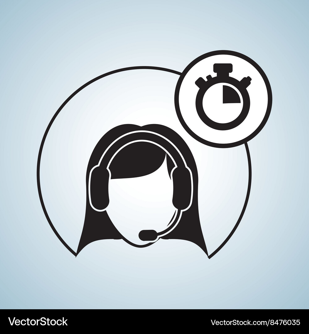 Design of call center editable Royalty Free Vector Image