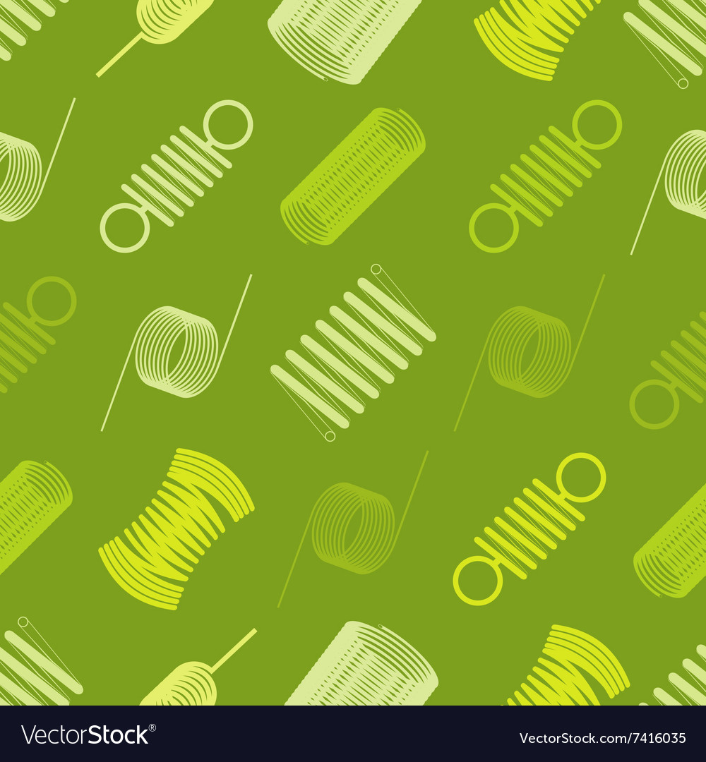 Seamless background with springs Royalty Free Vector Image