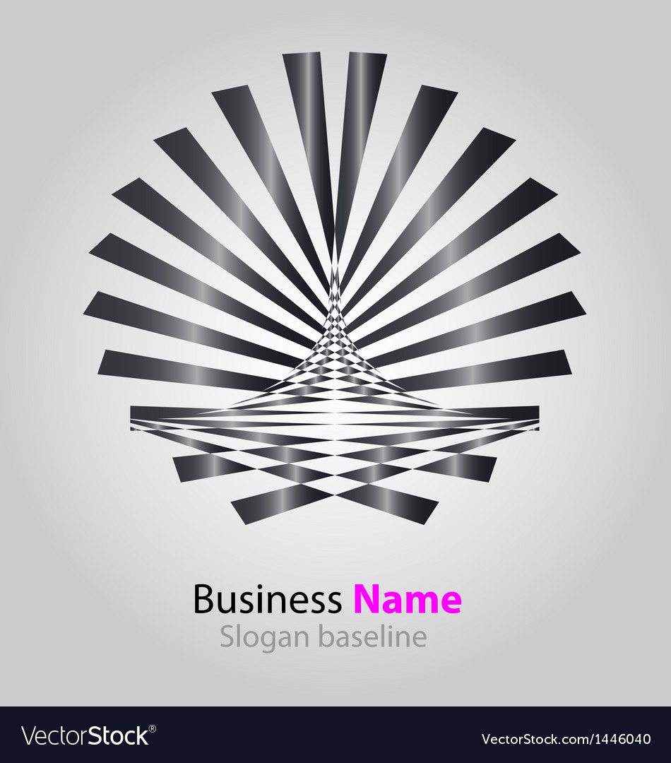 Abstract business icon Royalty Free Vector Image