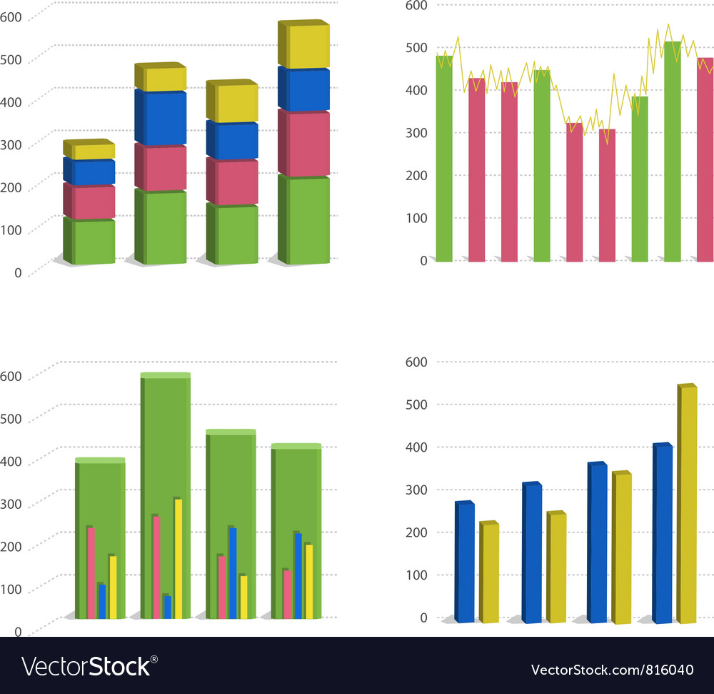 Bar chart graph Royalty Free Vector Image - VectorStock