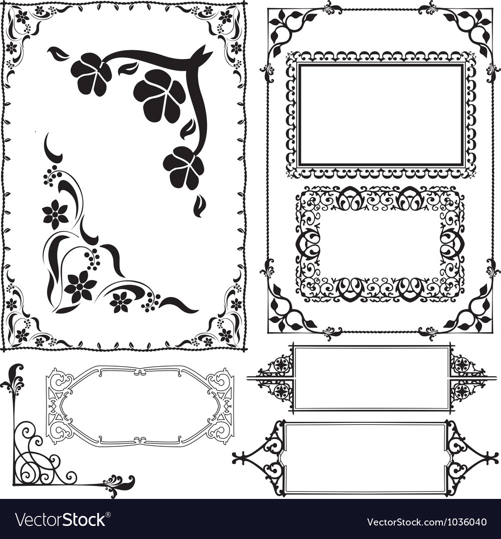 Borders and frames Royalty Free Vector Image - VectorStock
