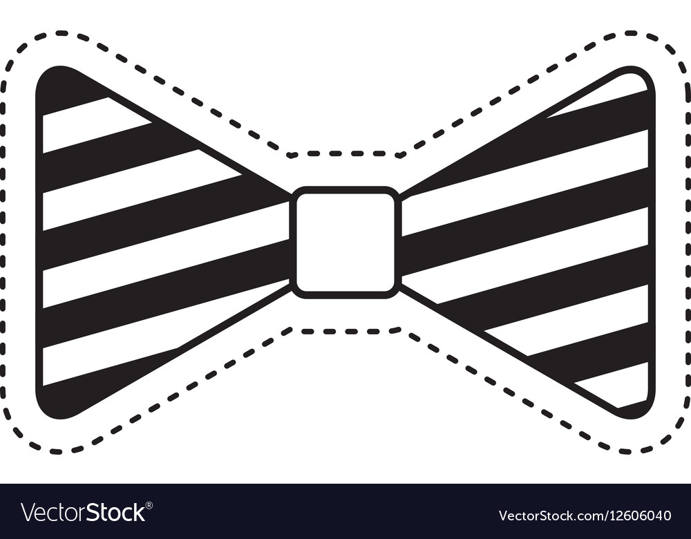 Bowtie elegant isolated icon Royalty Free Vector Image