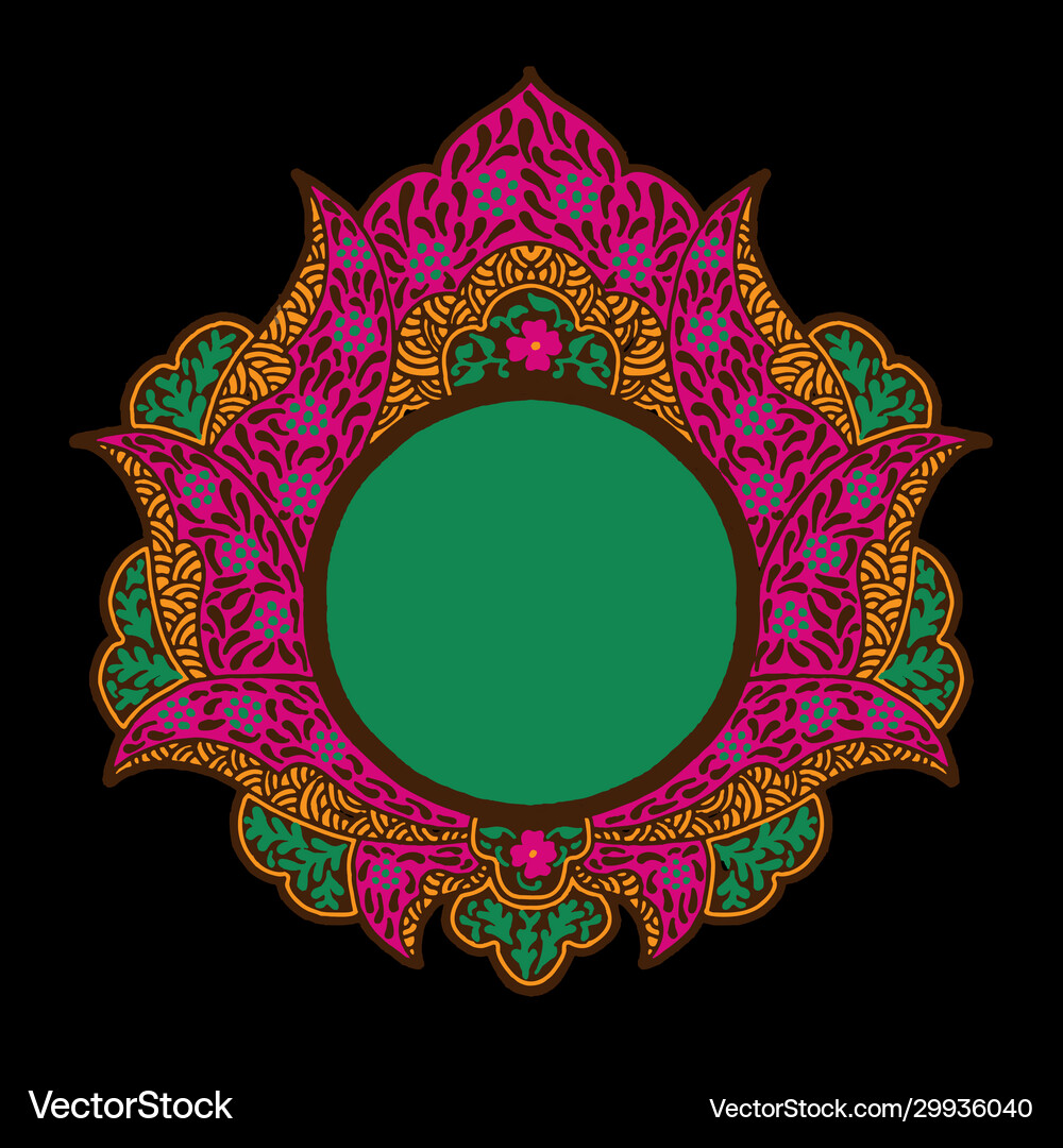 Design new islamic style frame for religion Vector Image