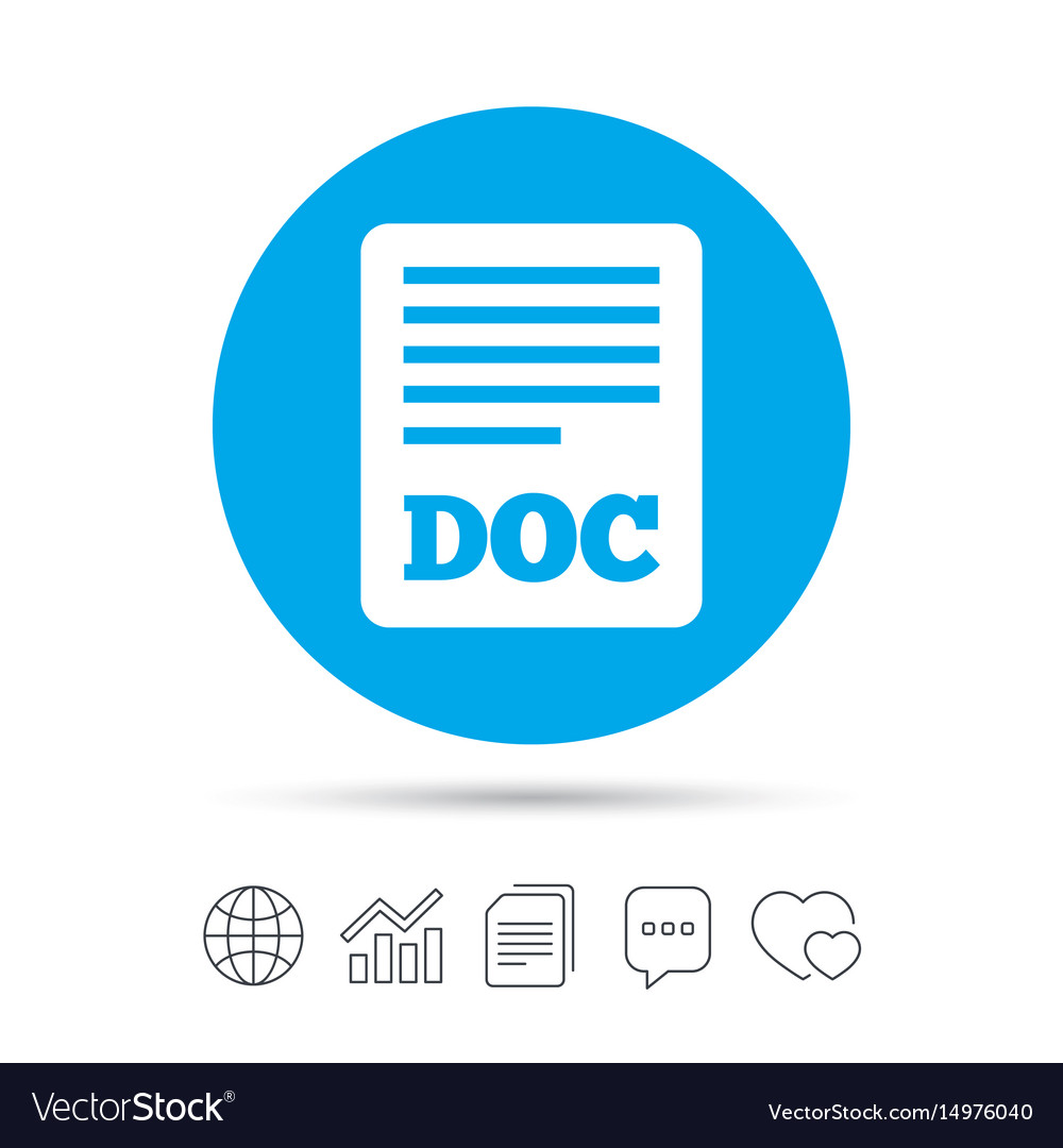 File document icon download doc button Royalty Free Vector