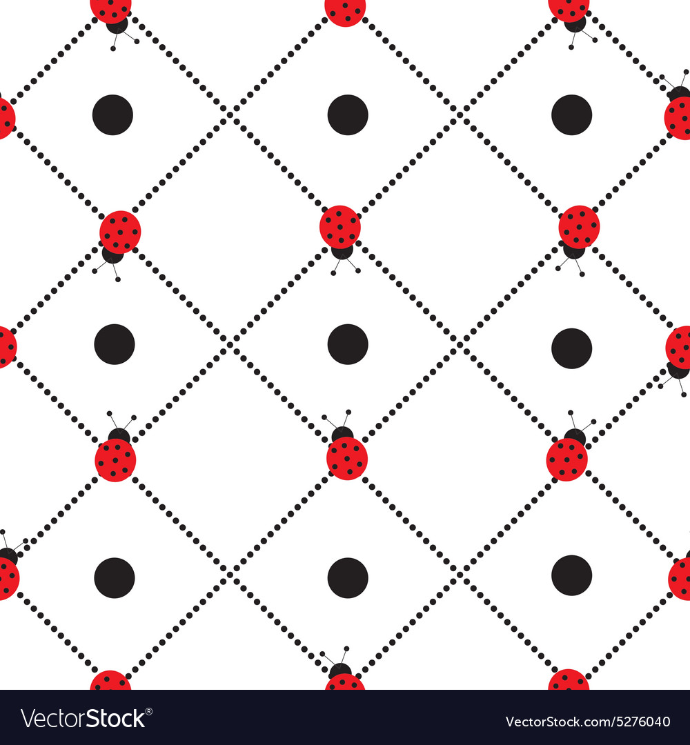 Ladybug dots Royalty Free Vector Image - VectorStock