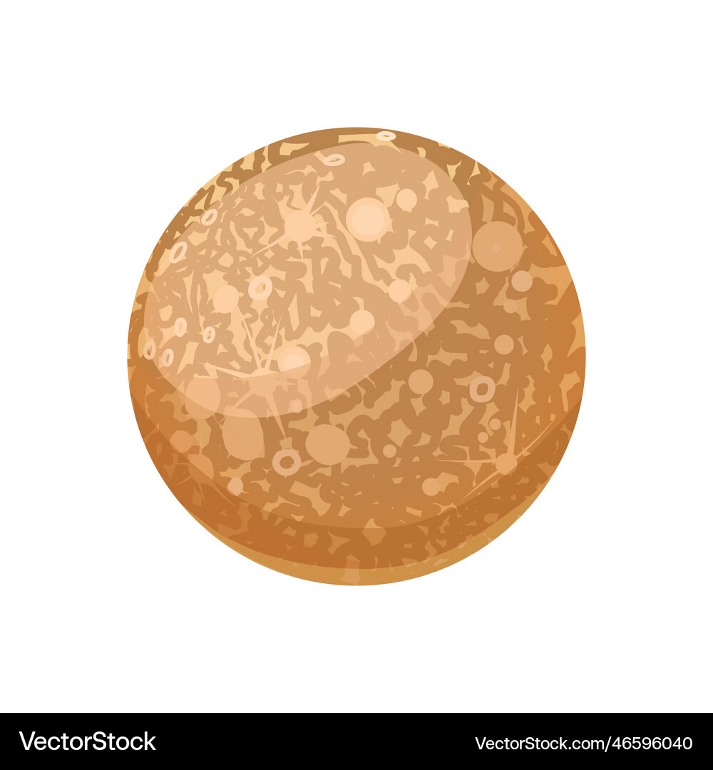 Mercury planet planets of solar system Royalty Free Vector