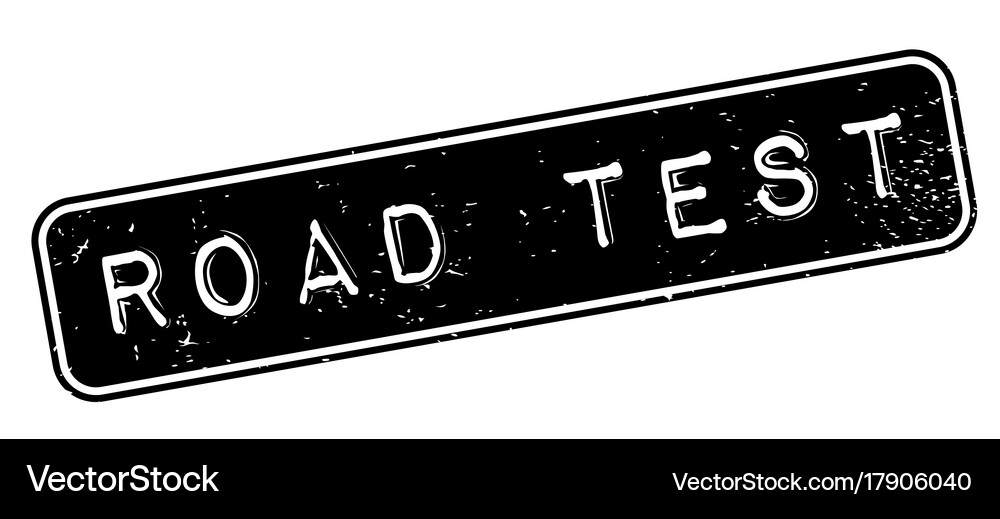 Road test rubber stamp Royalty Free Vector Image