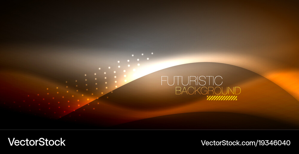 Shiny color smooth elegant neon wave Royalty Free Vector