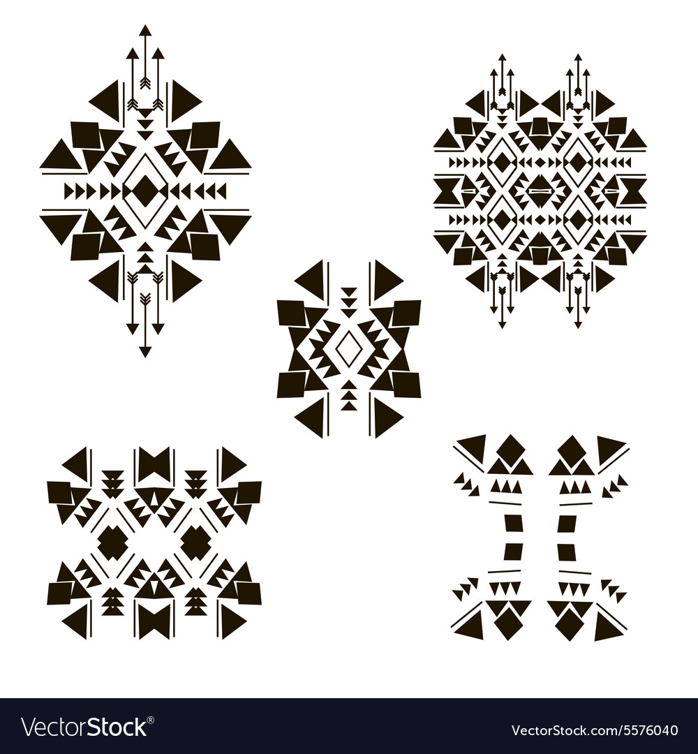 Tribal elements Royalty Free Vector Image - VectorStock