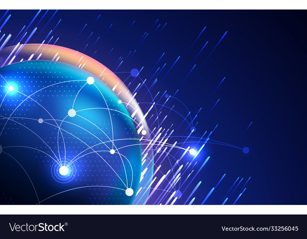Abstract modern technology background or banner Vector Image