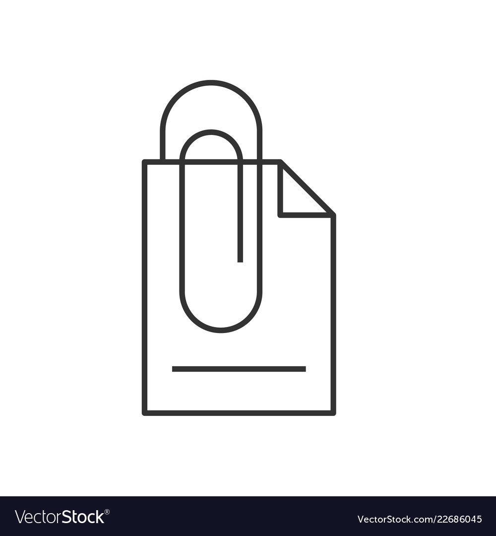 Attach document icon Royalty Free Vector Image