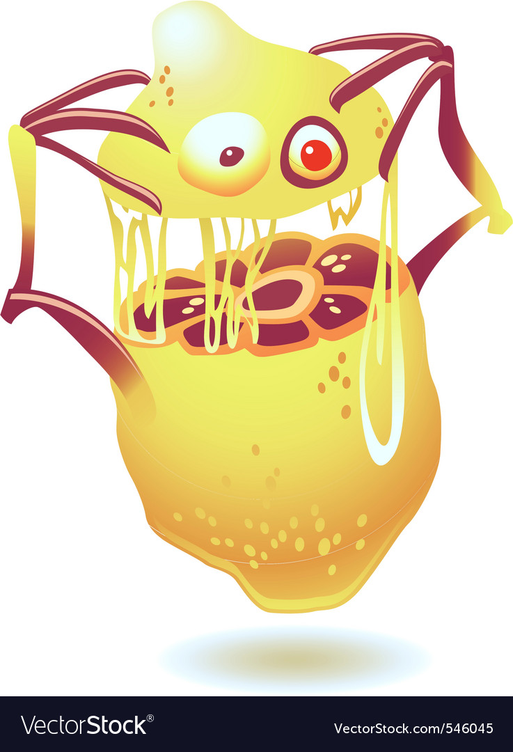 Genetically modified lemon Royalty Free Vector Image