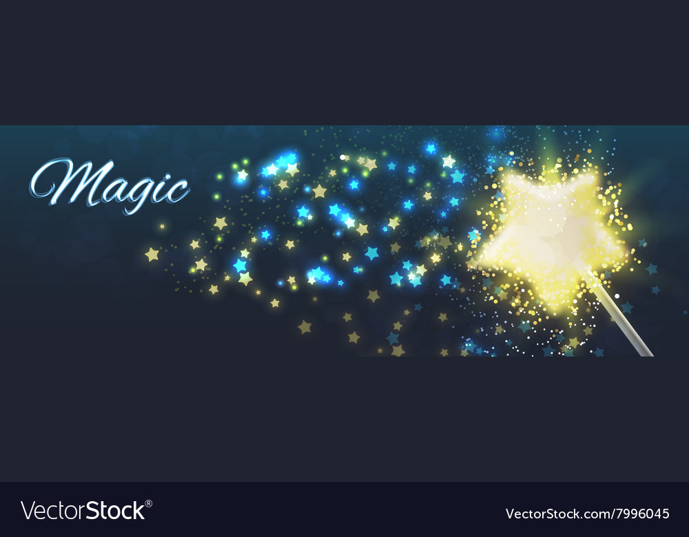 Magic background shining stars Royalty Free Vector Image