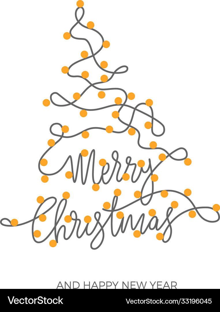 Merry christmas lettering Royalty Free Vector Image