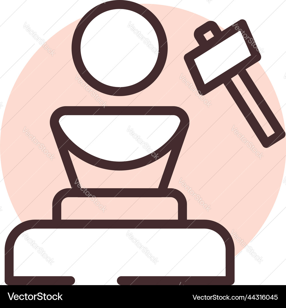 Sculpture art on a white background Royalty Free Vector