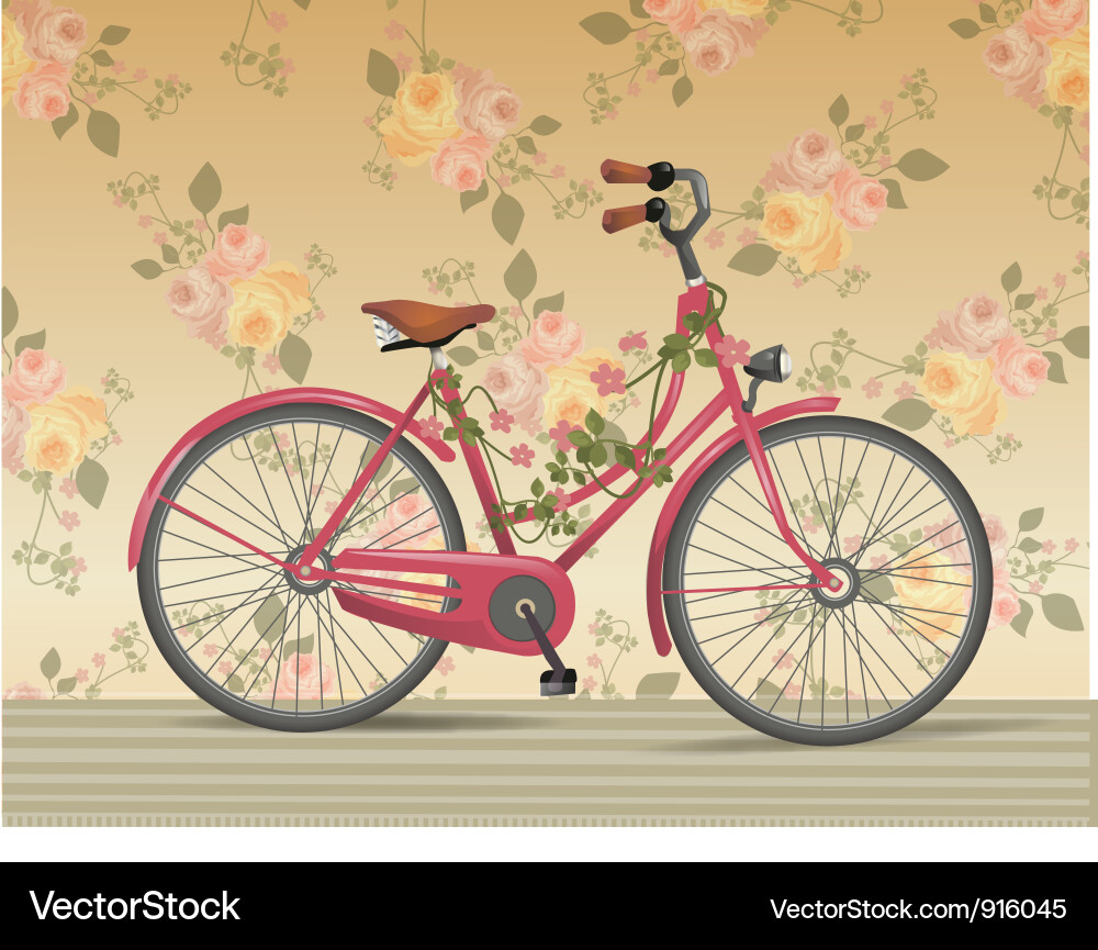Vintage bike Royalty Free Vector Image - VectorStock