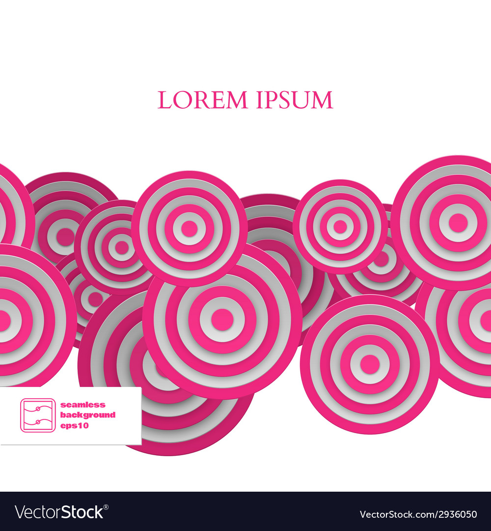 Abstract seamless circles pattern Royalty Free Vector Image