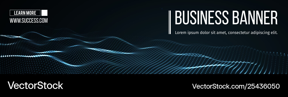 Computer banner business banner design eps Vector Image
