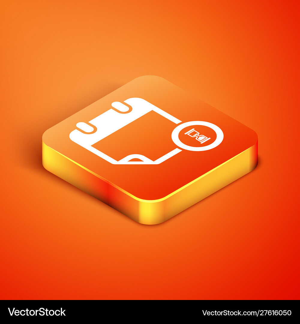 Isometric calendar and clock icon isolated Vector Image