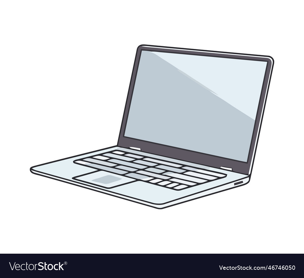 Modern laptop icon Royalty Free Vector Image - VectorStock