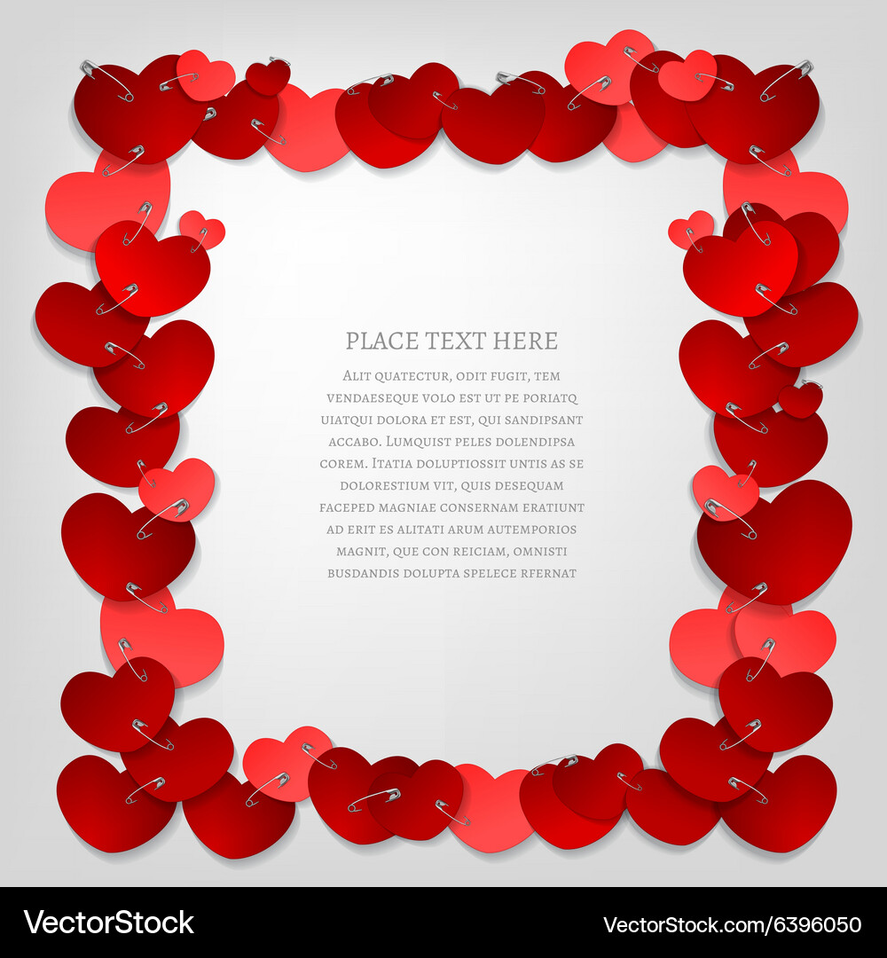 Pinned heart Royalty Free Vector Image - VectorStock