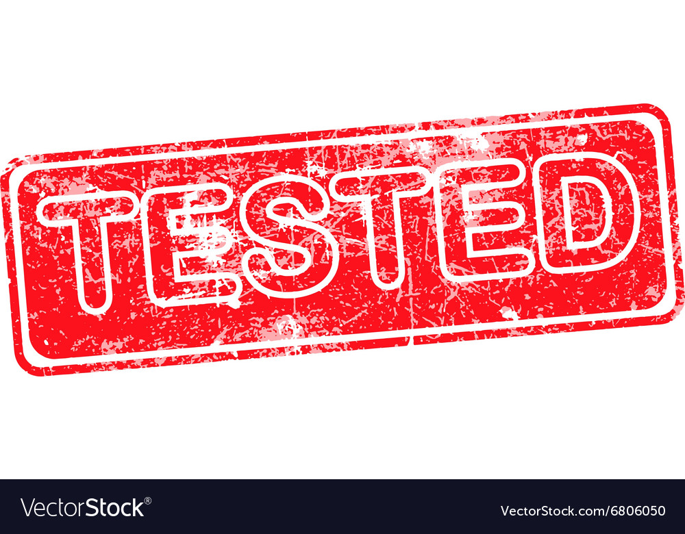 Tested red grunge rubber stamp Royalty Free Vector Image Tested red grunge rubber stamp Royalty Free Vector Image