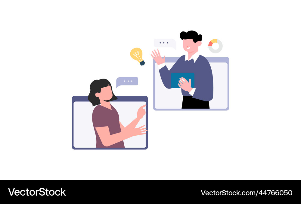 Webinar online training idea of education Vector Image