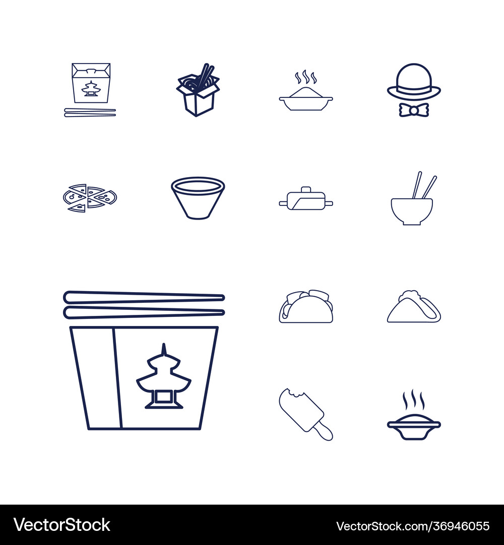 13 cuisine icons Royalty Free Vector Image - VectorStock