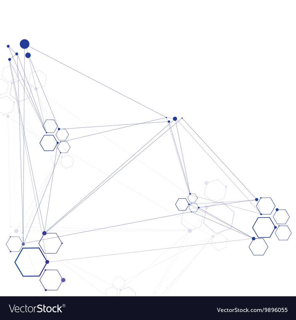 Abstract Molecular Connection Royalty Free Vector Image