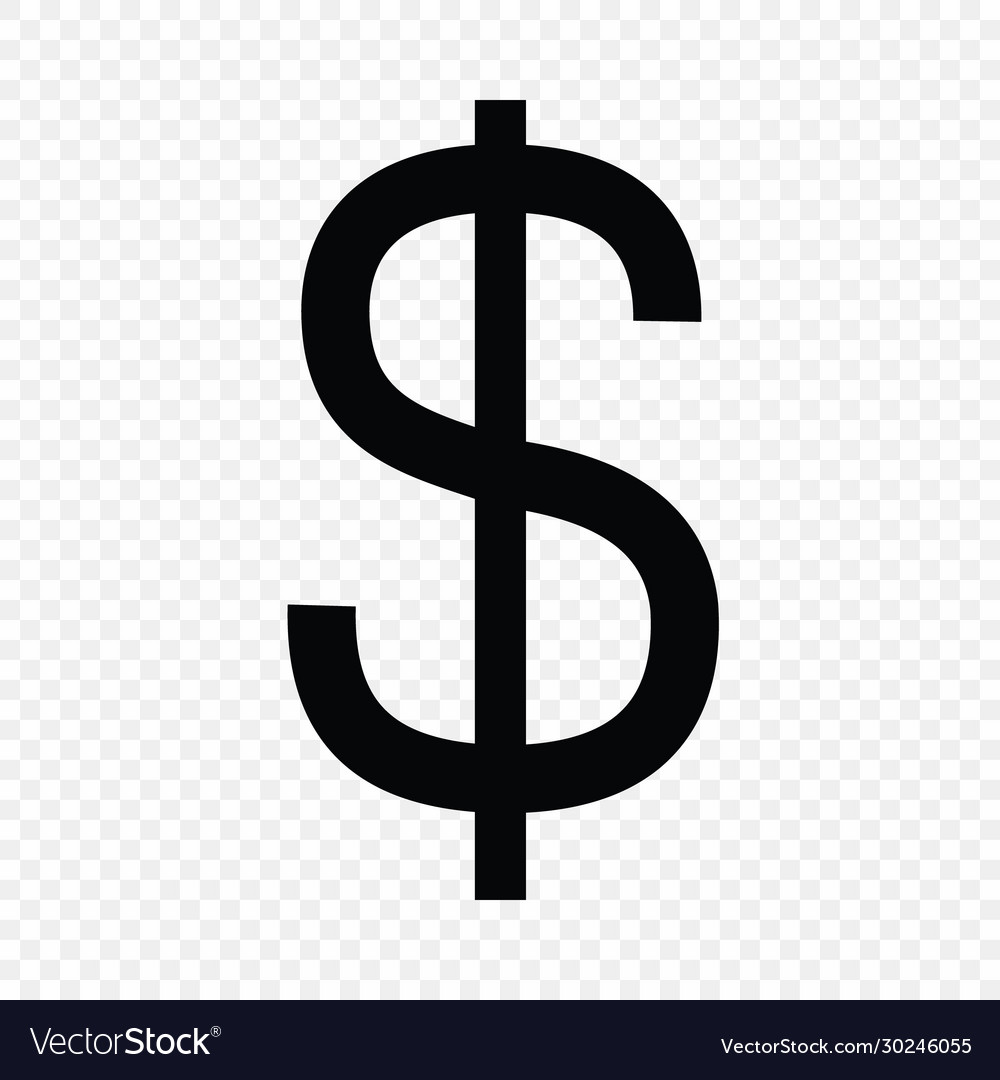 Dollar Sign Currency Symbol Royalty Free Vector Image