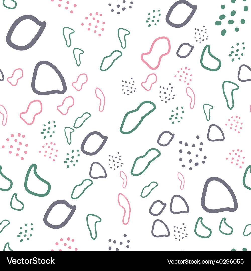 Hand drawn various round and elipse shapes Vector Image