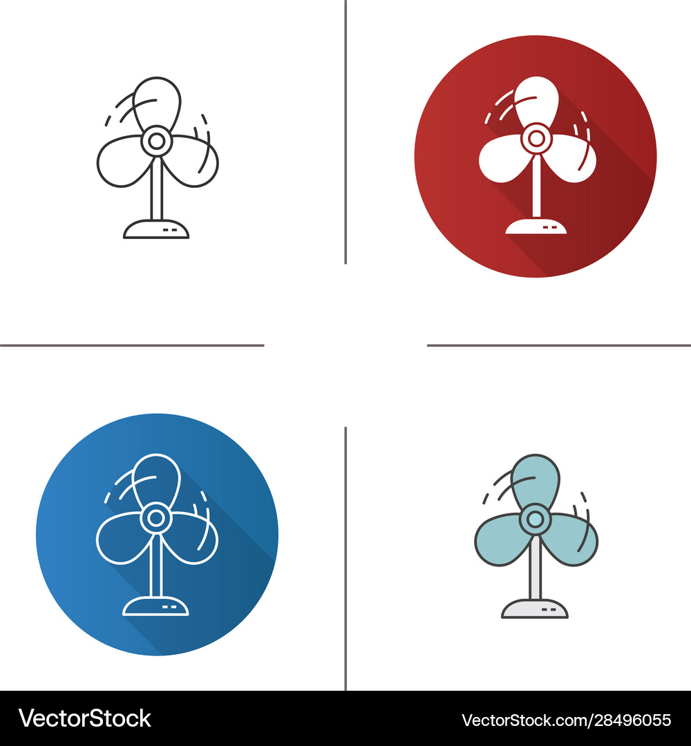Modern Fan Icon Royalty Free Vector Image - VectorStock
