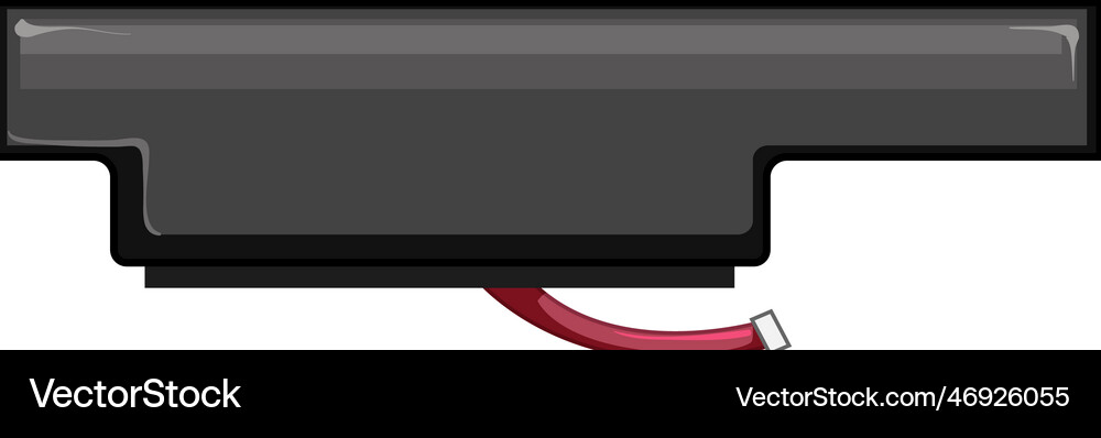 Ppc laptop battery cartoon Royalty Free Vector Image