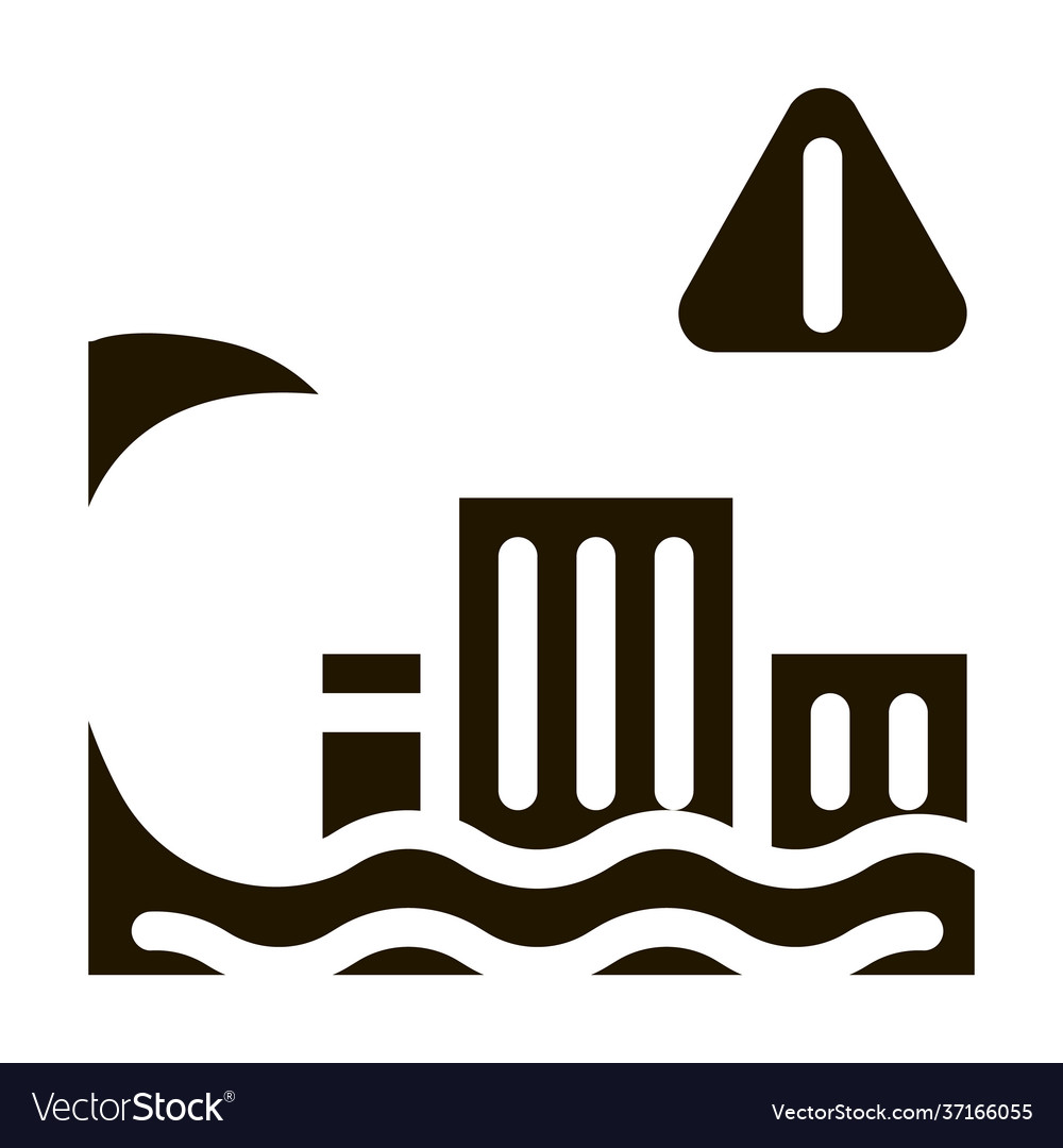 Tsunami flood city icon glyph Royalty Free Vector Image Tsunami flood city icon glyph Royalty Free Vector Image