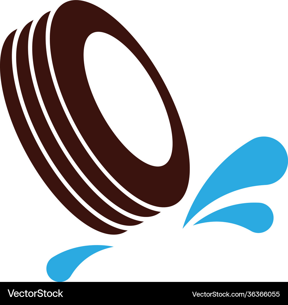 Tyre icon design template isolated Royalty Free Vector Image