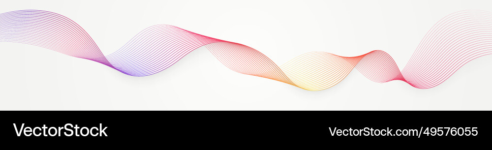 White abstract background with colorful flowing Vector Image